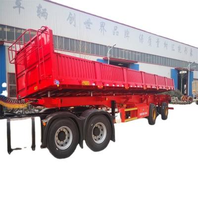 China 40-Ton Fence-Type Flatbed Transport Dump Semi-Trailer with 15 Workdays Production Time for sale