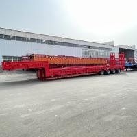China Max Payload 30000 kg Low Flat Plate Semi-Trailers for Truck Trailer for sale
