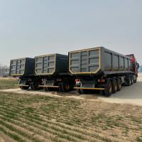 China Customizable 80T Aluminium Rear Hydraulic Tipping Dump Truck Semi-trailer For Used Sale for sale