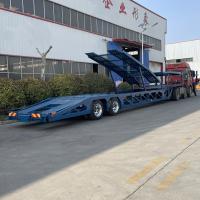 China 17300mm*2550mm*3800mm Two Floor Car Carrier Trailers Hauler with Mechanical Suspension for sale