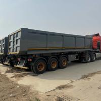 China Customizable 80T Aluminium Rear Hydraulic Tipping Dump Truck Semi-trailer For Used Sale for sale