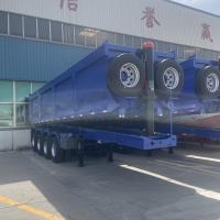 China 80T Crushed Slag Rear Tipping Dump Semi-trailer Designed for Heavy-duty Transport for sale