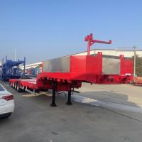 China Max Payload 80 ton-150ton Heavy Duty Agricultural Tractor Lowboy Dump Trailer for sale