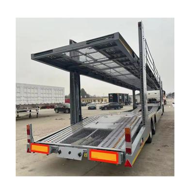China Mechanical Suspension 2 Axles Car Carrier Trailer for Easy Loading and Unloading for sale