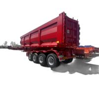China 80T Aluminium Rear Hydraulic Tipping Dump Semi-trailer with Mechanical/Air Suspension for sale