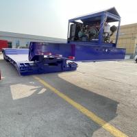 China Lowboy Low Loader Bed Lowbed Semi Truck Trailer for Heavy Duty 3axles Excavator Transport for sale