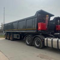 China Steel U Type End Rear Dump Truck Semi Trailer 60 Tons 70 Tons Dumper Tipper Trailer for Truck Trailer for sale