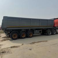 China Steel U Type End Rear Dump Truck Semi Trailer 60 Tons 70 Tons Dumper Tipper Trailer for Truck Trailer for sale