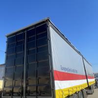 China Train B 3 axle 40ft Curtainsider Trailer with Max Payload 30000 kg 14000*2480*1260mm for sale