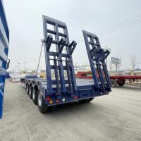 China 3 4 Axles Lowbed Semi Trailers Truck lowboy Trailer semi for Heavy Duty Transportation for sale