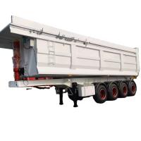 China 4 Axle 40 Ton 60 Ton Hydraulic Tipper Tipping Dump Semi Trailer for Heavy Duty Transport for sale