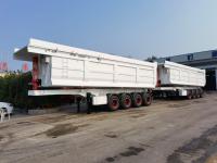 China 4 Axle 40 Ton 60 Ton Hydraulic Tipper Tipping Dump Semi Trailer for Heavy Duty Transport for sale