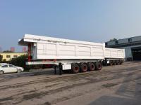 China 4 Axle 40 Ton 60 Ton Hydraulic Tipper Tipping Dump Semi Trailer for Heavy Duty Transport for sale