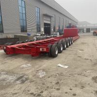 China Steel Modular Hydraulic Steering Lowbed Travel Trailer for Wind Power Tower Transporter for sale