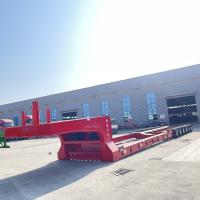China Steel Modular Hydraulic Steering Lowbed Travel Trailer for Wind Power Tower Transporter for sale