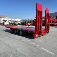 China Buyer's Request 30 ton lowboy heavy duty chassis towing trailer for Asia and Africa for sale