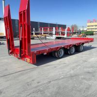China Buyer's Request 30 ton lowboy heavy duty chassis towing trailer for Asia and Africa for sale