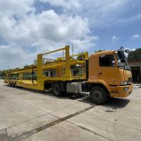 China Truck Trailer Large Capacity 2 3 Axle Car Carrier Semi with Double Deck Steel Chassis for sale