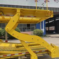 China Truck Trailer Large Capacity 2 3 Axle Car Carrier Semi with Double Deck Steel Chassis for sale