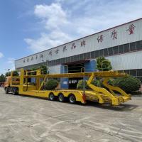 China Truck Trailer Large Capacity 2 3 Axle Car Carrier Semi with Double Deck Steel Chassis for sale