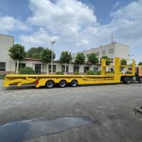 China Standard 28Ton Landing Gear Car Carrier Semi Trailer with Max Payload of 45 100 Tons for sale