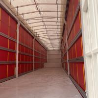 China 3 Axle Curtain Side Sliding Semi Trailer for Bulk Cargo and Drink Transportation for sale