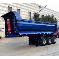 China Steel Sand Truck Trailer Hydraulic Tipper Dumping Tipping End Dump Semi Trailers for sale