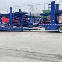 China HUAXIANG 2 Axle Light Weight Double Deck Car Carrier Semi Trailer for Car Transporting for sale