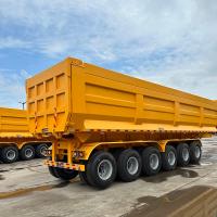 China Customers Optional 4 Axle 60Ton 80Ton 100Ton Truck Tipper Trailer with Good Condition for sale
