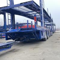 China HUAXIANG 2 Axle Light Weight Double Deck Car Carrier Semi Trailer for Car Transporting for sale