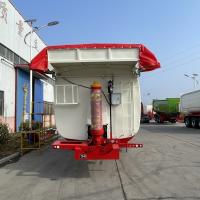 China Powder Material Transport Tank Ash Tank Back Dump Truck Trailer for Chemical Liquid Transportation for sale