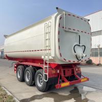 China Powder Material Transport Tank Ash Tank Back Dump Truck Trailer for Chemical Liquid Transportation for sale