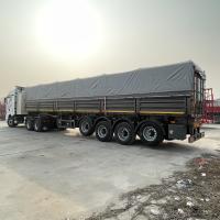 China Transport Sand with Ease 40 Ton 50 Ton 4 Axle Side Tipper / Rear Dumper Semi Trailers for sale