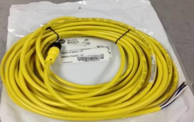 China 889D-R4AC-5,DC Micro (M12), Female, R-Ang, 4-Pin, PVC Cable, Yellow, Unshielded, IEC Color Coded, No Connector in stock for sale
