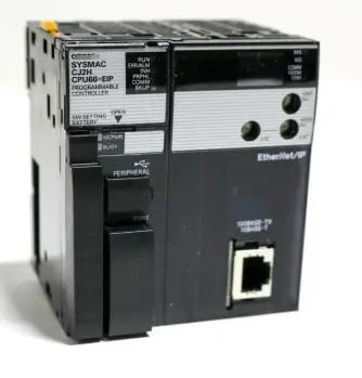 China CJ2H-CPU66-EIP,CPU with built-in EtherNet/IP port, 150K steps program, 32K words data memory, 32K words x 10 banks EM, 2560 I/O max, RS-232C serial port, USB programming port,in stock for sale