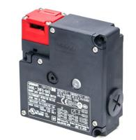 China D4NL-4AFA-B Guard lock safety-door switch, D4NL, M20, 1NC/1NO + 1NC/1NO (slow-action), head: plastic, mechanical lock/24-VDC solenoid release, 10 to 115 VAC/VDC LED indicator in stock for sale