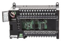 China CP1L-EM40DT1-D CP1L programable logic controller with Ethernet port and 10K program step capacity, 40x integrated I/O, 16x PNP outputs, 24 VDC power supply in stock for sale