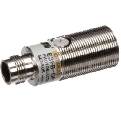 China E3FB-DP22 Photoelectric sensor, M18 threaded barrel, metal, red LED, diffuse, 300 mm, PNP, Light-ON/Dark-ON, M12 connector in stock for sale