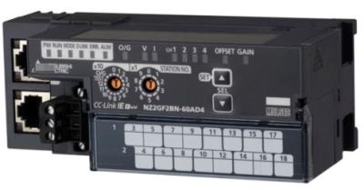 China NZ2GF2BN-60AD4,PLC CC-Link IE Field I/O module;4 channels, Input: -10-10 V DC, 0-20 mA DC in stock for sale