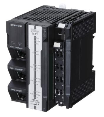 China NX102-1100,NX1 programable logic controller built-in EtherNet/IP™ up to 64 connections, EtherCAT® up to 4 synchronous axes in stock for sale