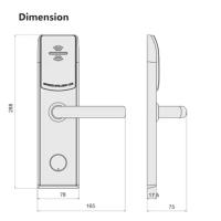 China RF288 Electronic hotel smart lock system for sale