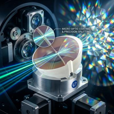 China Custom High Precision Optical BK7 Glass Fresnel Prism for Beam Moving Head 99.2% Transmission for sale