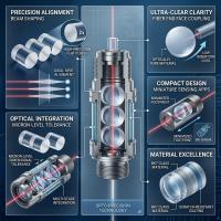 China Transparent 76.2mm Sapphire Optical Collimator Lens for Pipe Inspection Cameras and Medical Endoscopes for sale
