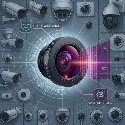 China Precision Surveillance Camera Lenses For CCTV / IP And AI Security Imaging Systems for sale