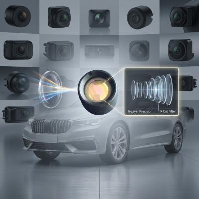China Automotive Grade Custom ADAS Camera Lens 1/4 to 1/1.8 Inch for Driver Assistance Systems for sale