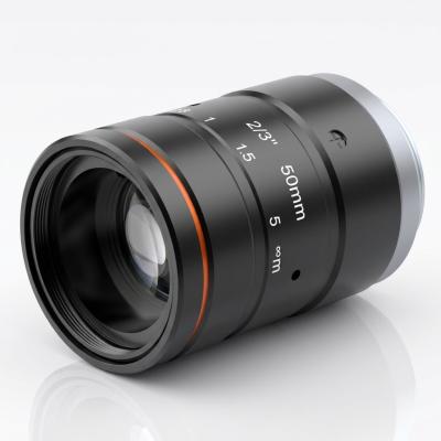 China Telephoto 50mm Fixed Focal Camera Lens 16MP C-Mount for Precision Metrology for sale