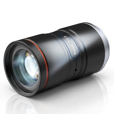 China Telephoto 50mm Fixed Focal Machine Vision Lens 12MP C-Mount for Precision Measurement for sale