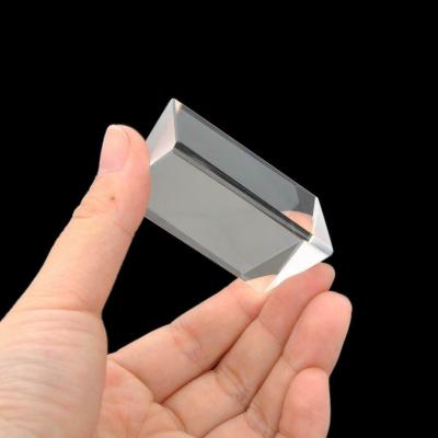 China 15cm 6-Inch BK7 Optical Triangular Glass Prism with 1.509 Refractive Index and ±0.01mm Tolerance for sale