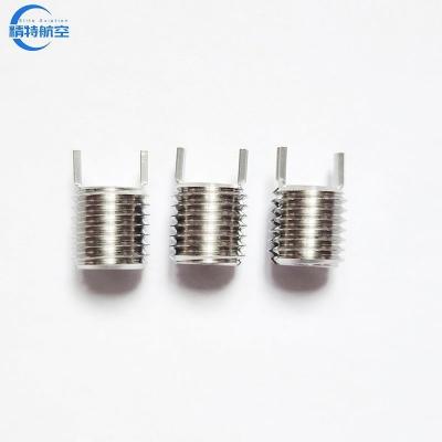 China Stainless Steel 303 Self Cutting Key Locking Threaded Inserts M8 8mm Length Heavy Duty for sale