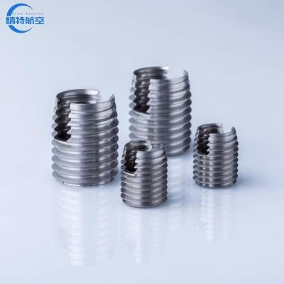 China Self Tapping Slotted Insert Tangless Coils Threaded Insert M1.4-M60 Stainless Steel 500pcs/bag for sale